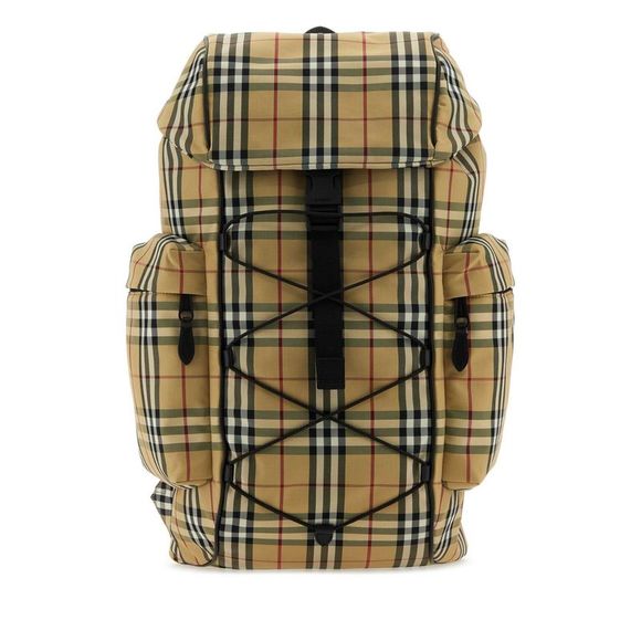 Burberry | Bags | Burberry Tan And Black Checkered Backpack | Poshmark
